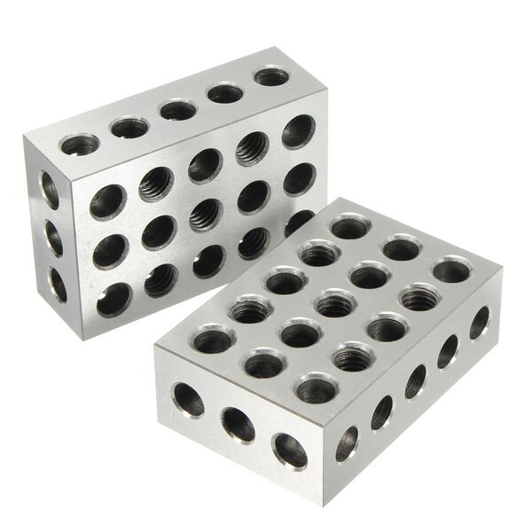 2pcs/set 25x50x75mm Blocks 23 Holes Parallel Clamp... – Grandado