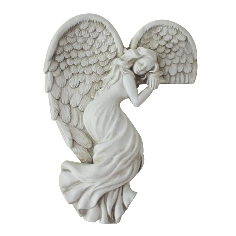 Nordic Right/Left Corner Angel Statue Sculpture Ho... – Grandado