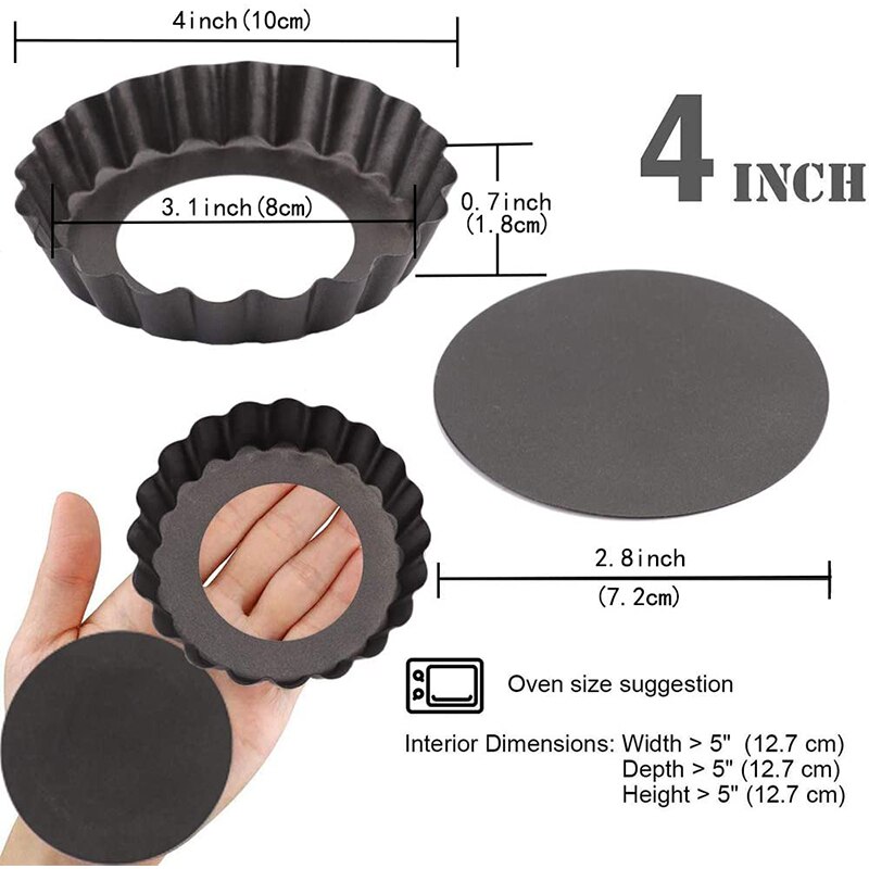 Steel Baking Tools For Cakes 10cm Mini Pie Muffin ... – Grandado