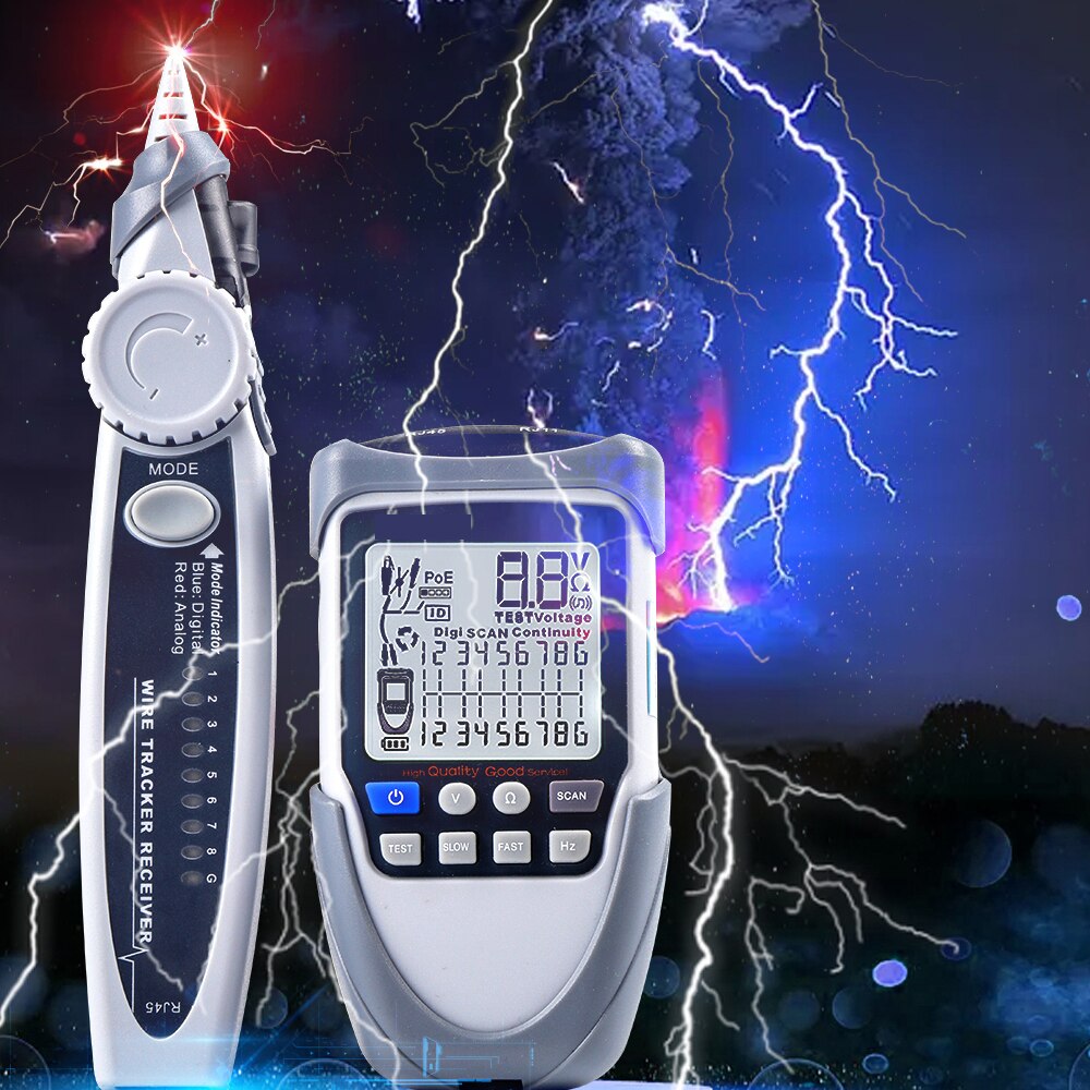 Handheld Multi-function Network Cable Tester LCD L... – Grandado