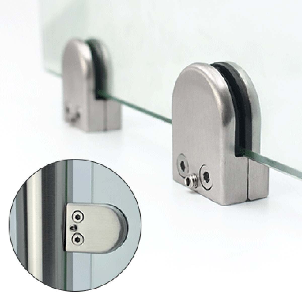 304 rostfria glasklämmor glaspläterade konsoler ju... – Grandado