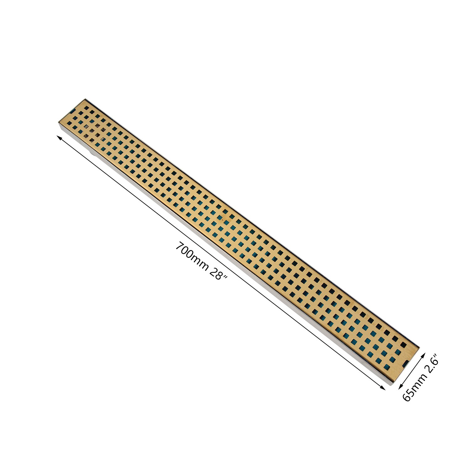 ZAPPO Gold Floor Drain SUS304 Tile Insert Conceal ... – Grandado