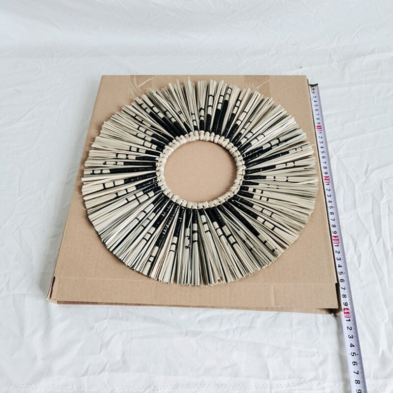 Round Natural Rattan Wall Mirror Wicker Wicker Fra... – Grandado