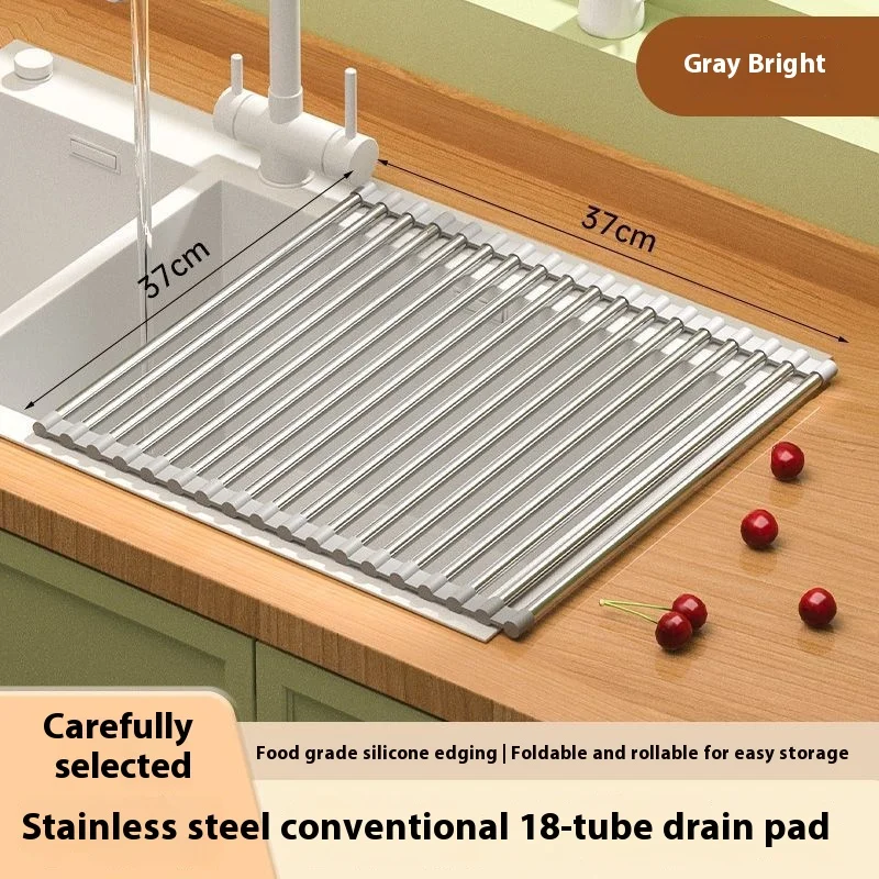 Kitchen sink drain rack foldable roller blind mult... – Vicedeal