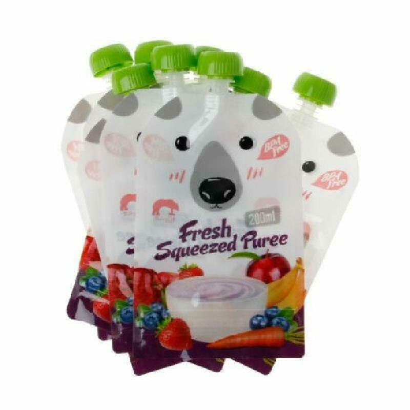 8PCS Squeeze Pouches Kids Baby Weaning Food Bag Ca... – Vicedeal