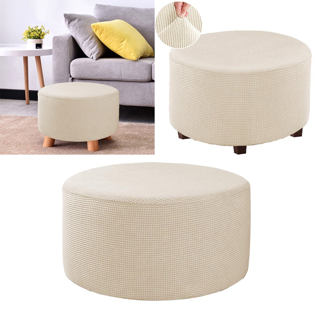 Small Ottoman Slipcover Footstool Seat Cover Remov... – Grandado