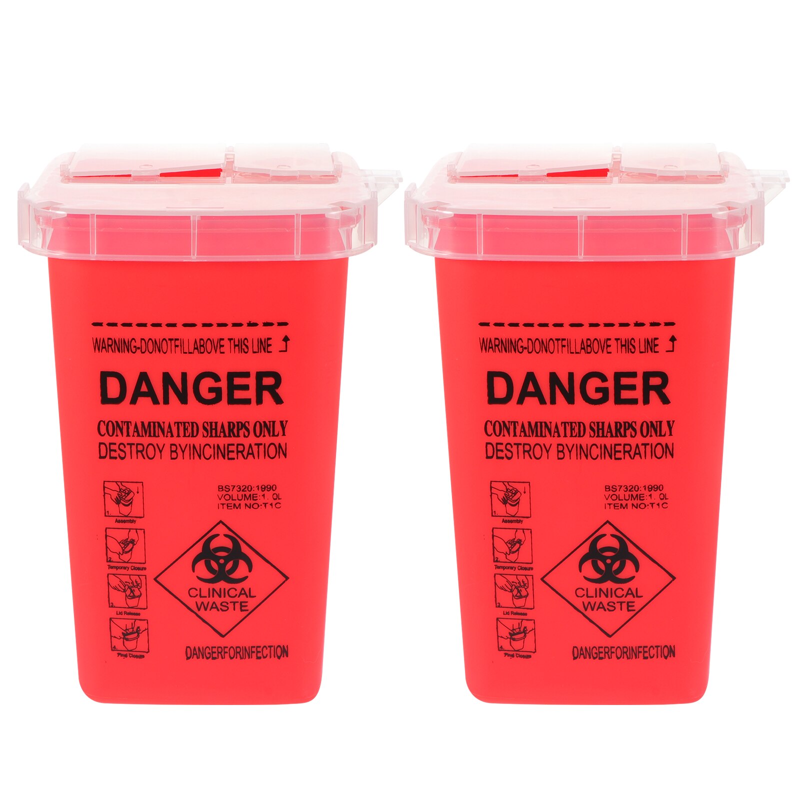 2Pcs Bucket Sharps Container Thickened Disposal Bo... – Vicedeal