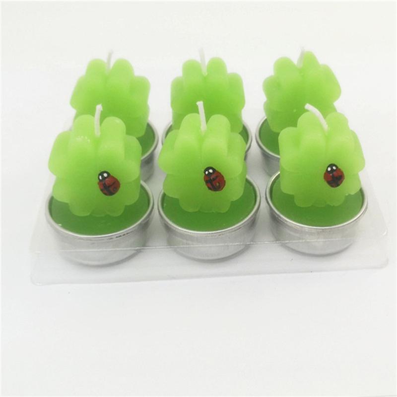 12pcs Four-leaf Clover Shape Candles Lucky Decorat... – Grandado