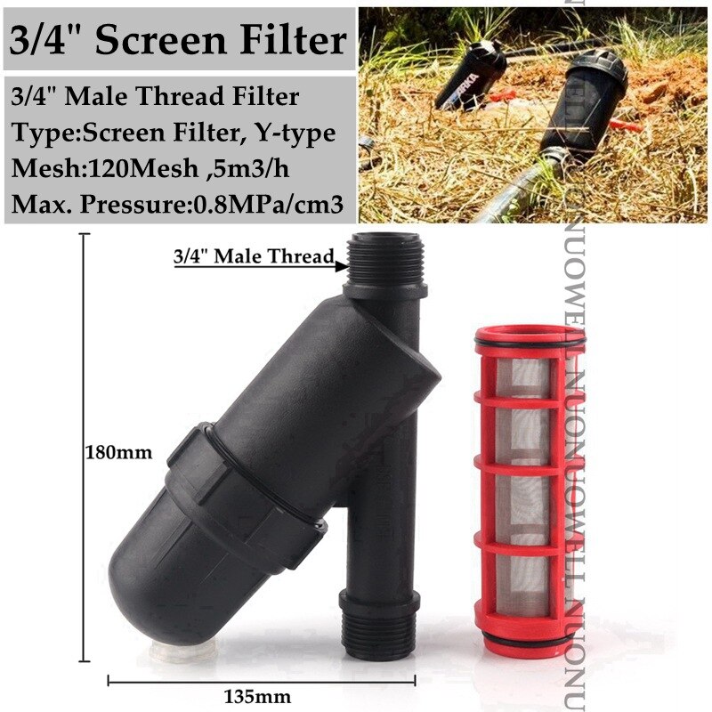 2pcs 3/4" 1" 120Mesh Y-Type Micro Irriga... – Vicedeal