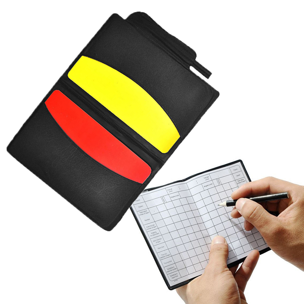 1 Set Football Referee Wallet Notebook With Red Ca... – Grandado
