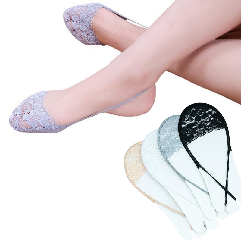 4Pair/lot socks for high heels lace half foot ladi... – Vicedeal
