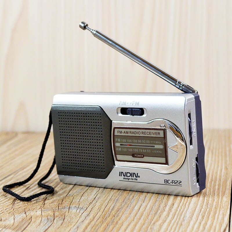 Radio Portatil AM FM Retro Portable Radios Battery... – Grandado
