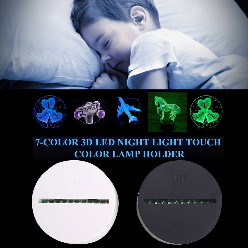 Lamp Bases For 3D LED Night Light Replacement 7 Co... – Grandado