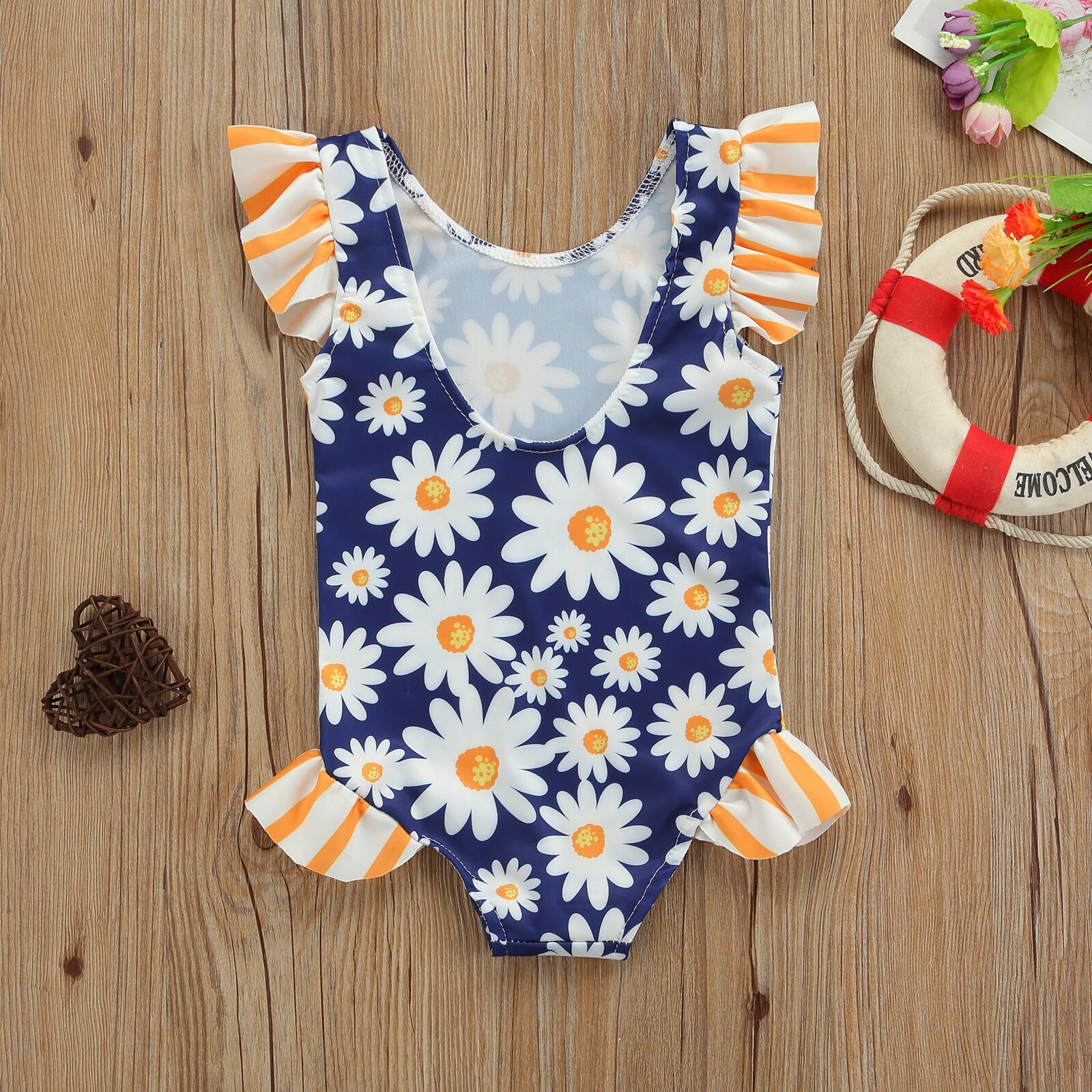 Breathable Little Girls 1 Piece Swimsuits Summer C... – Grandado