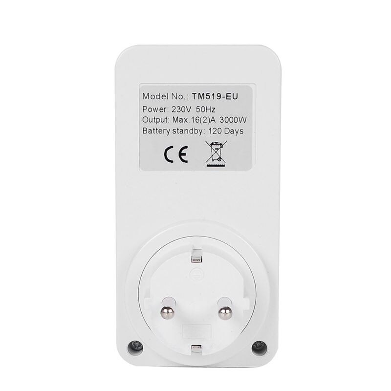 Electronic Digital Timer Socket With Timer Switch Grandado