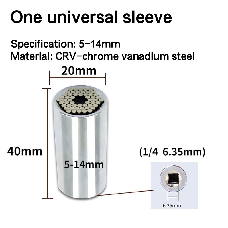 Universal Socket Torque Wrench Head Sleeve In Wren... – Vicedeal