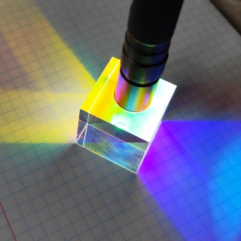 20*20*20mm optiske prismer regnbueterning glasstrå... – Vicedeal