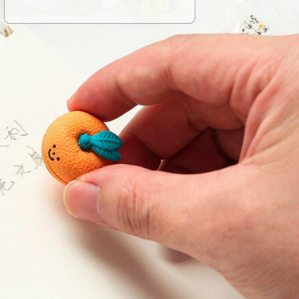 Mini Cute Orange Eraser Fruit Eraser School Suppli... – Vicedeal