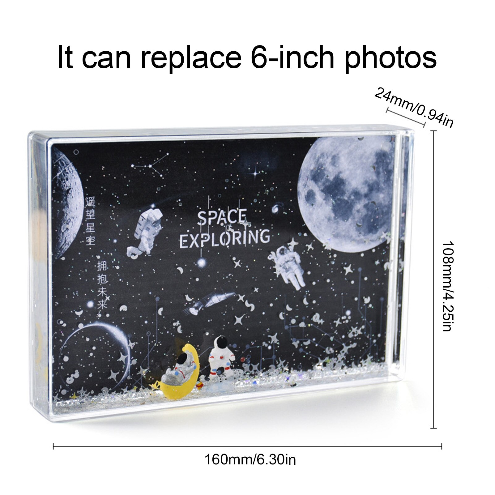 Liquid Photo Frame Astronaut Spaceman Desktop Phot... – Vicedeal