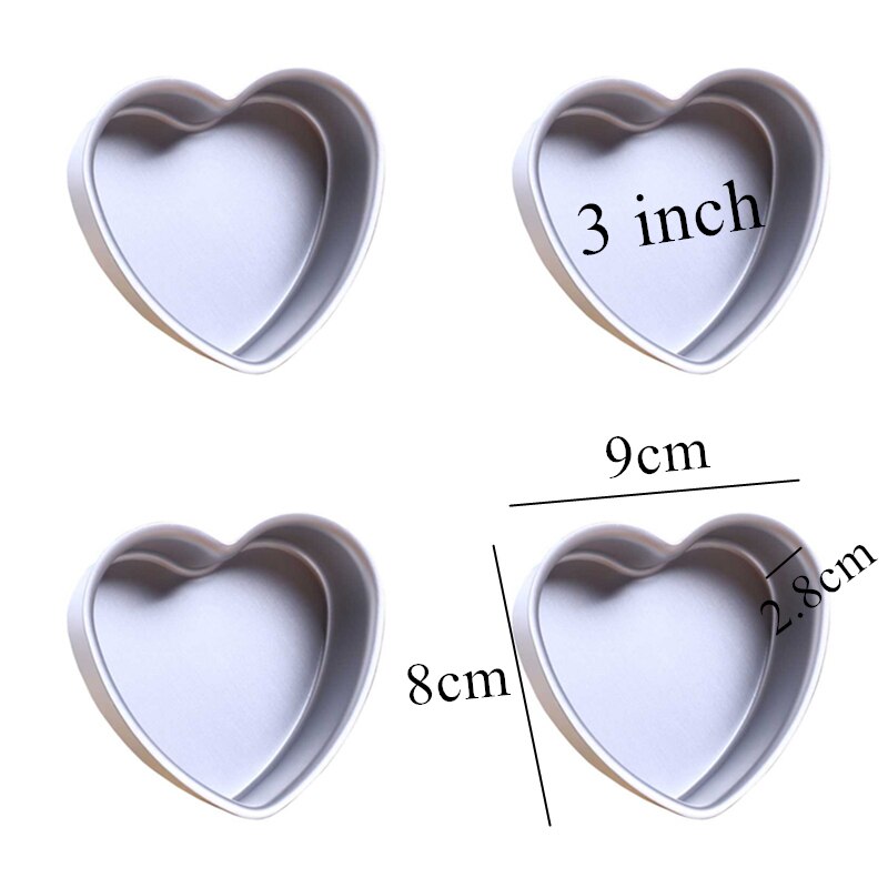 Heart Shaped Cake Pan with Removable Bottom Anodiz... – Grandado
