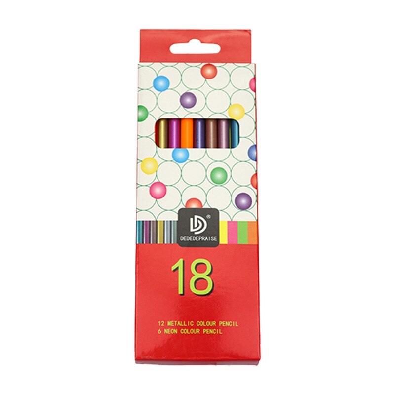 12/18 Colors Metallic Pencil Colored Drawing Penci... – Grandado