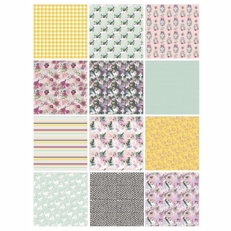 KLJUYP 12 Sheets Alpaca Adventures Scrapbooking Pa... – Grandado
