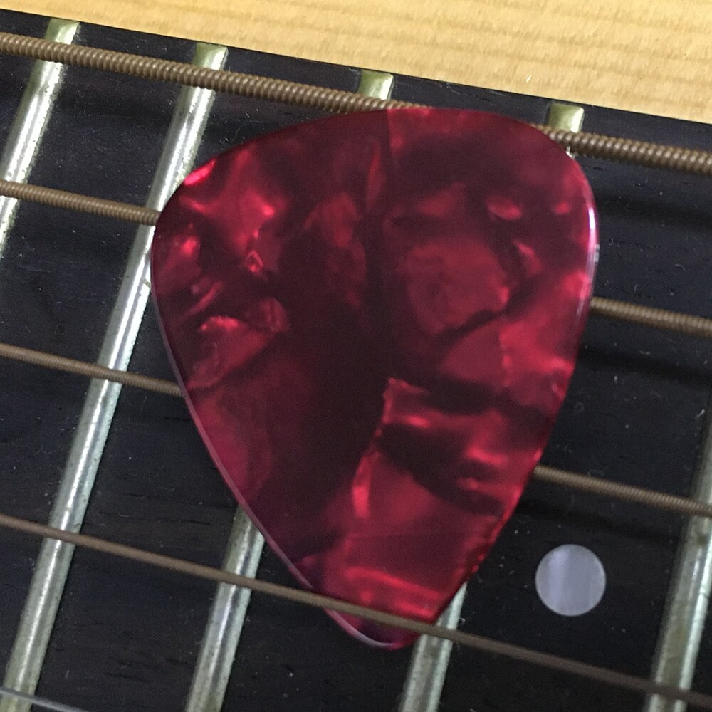 Lots of 100pcs Red Pearl Thin 0.46mm Celluloid Gui... – Grandado