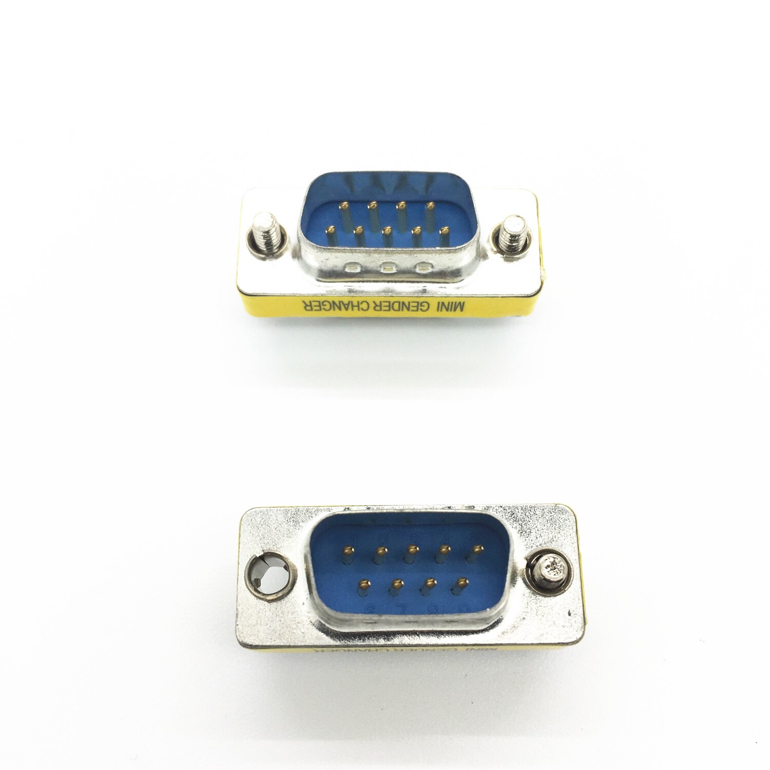 DB9 VGA 9 Pin MALE TO FEMALE Mini Gender Changer C... – Grandado