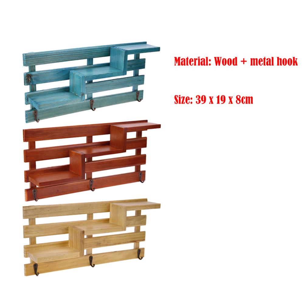 Tre veggmontert hylleholder oppbevaringsstativ arr... – Grandado