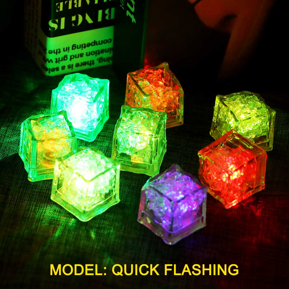 Colorful Glowing Ice Cubes Wine Glass Decoration L... – Grandado