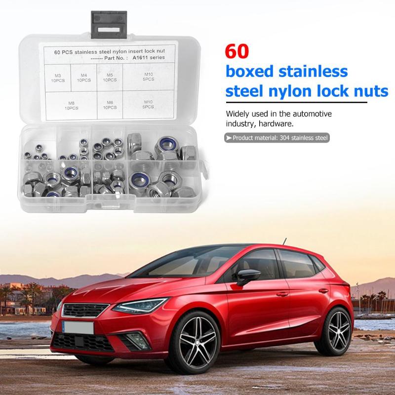 60 304 Stainless Steel Lug Nuts Wheel Hexagon Lock... – Grandado
