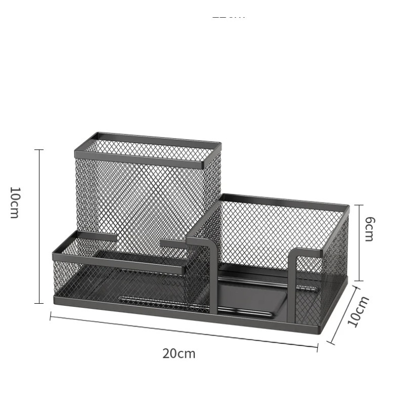 1pcs 3 Compartments Mesh Desk Organizer Office Sup... – Grandado