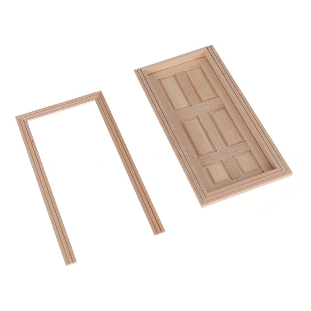 1:12 mini house Miniature DIY 6-Panel Interior Woo... – Grandado