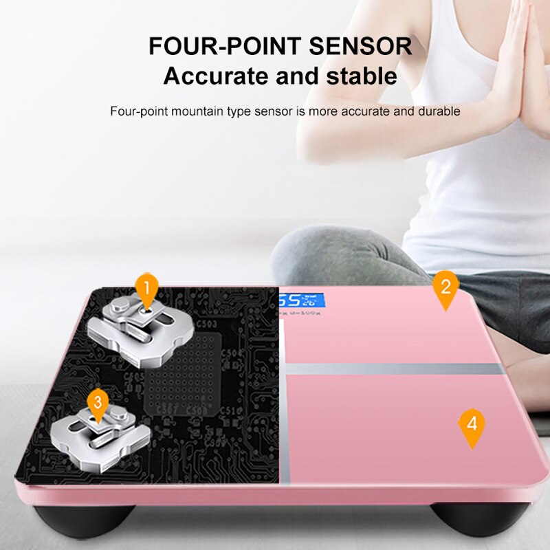 Báscula de peso con Bluetooth, Analizador de grasa... – Grandado