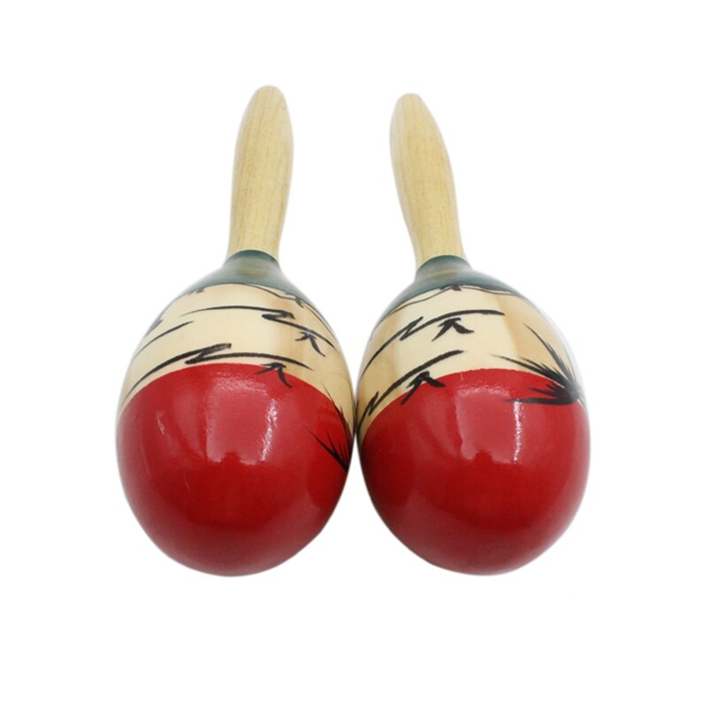 2 PCS Large Adult Wood Maracas Colourful Wooden Tr... – Grandado