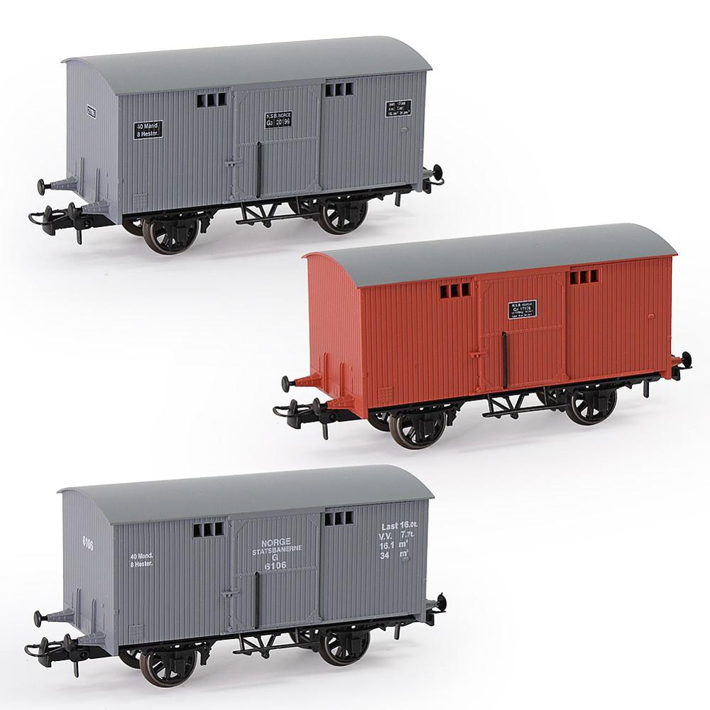 3pcs HO Scale 1:87 20ft Box Car Wagon 20' Rail... – Grandado