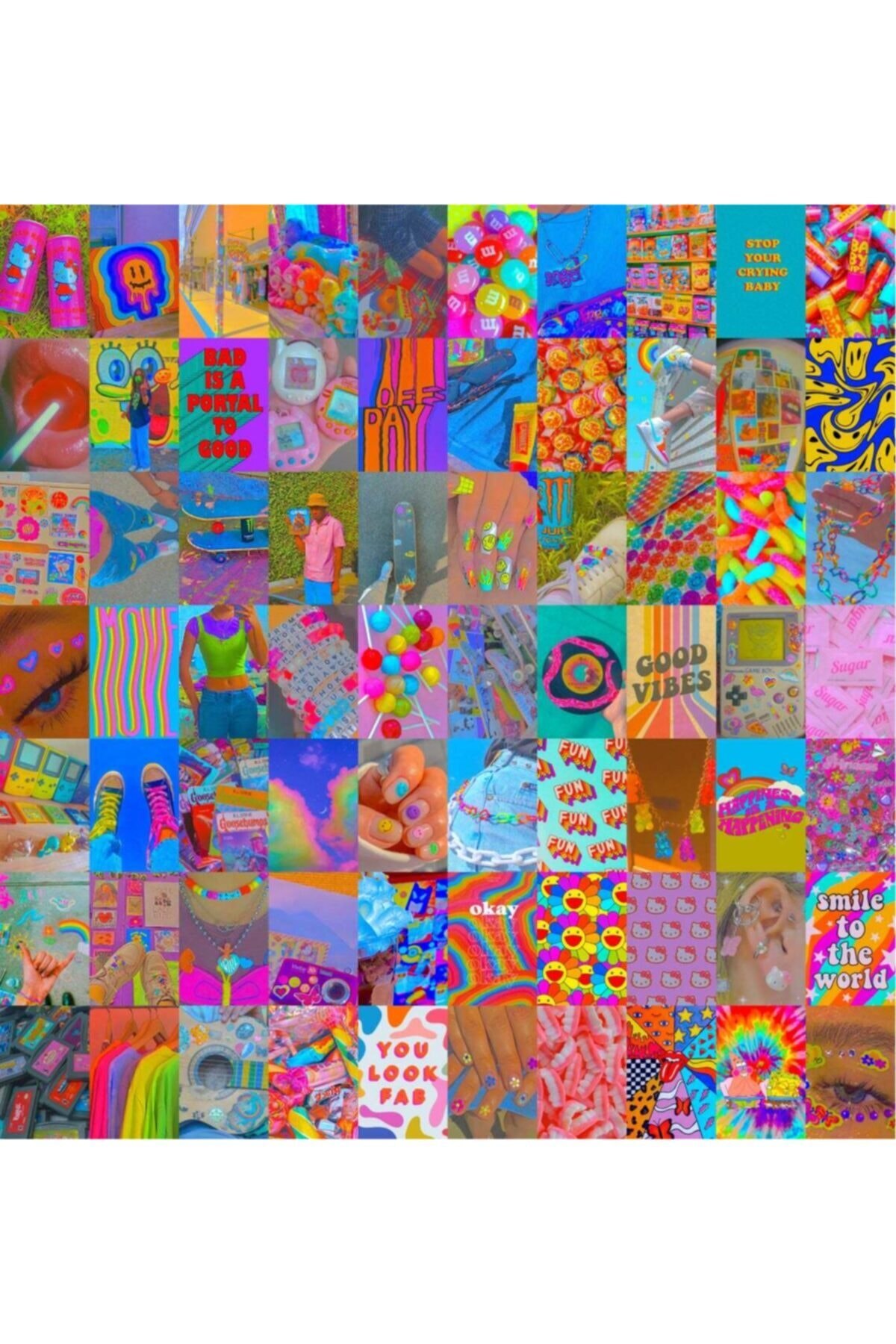 Indie Retro Poster Collage Set-70 Pcs-Indie Poster... – Grandado