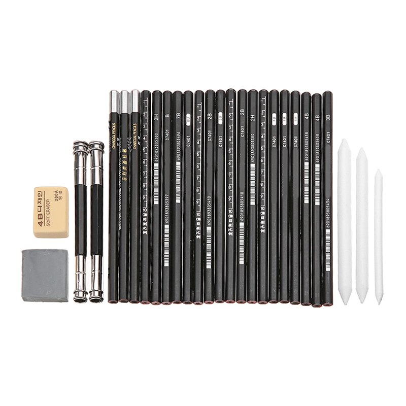 Sketch Pencil Set Portable Sketching Drawing Kit W... – Vicedeal