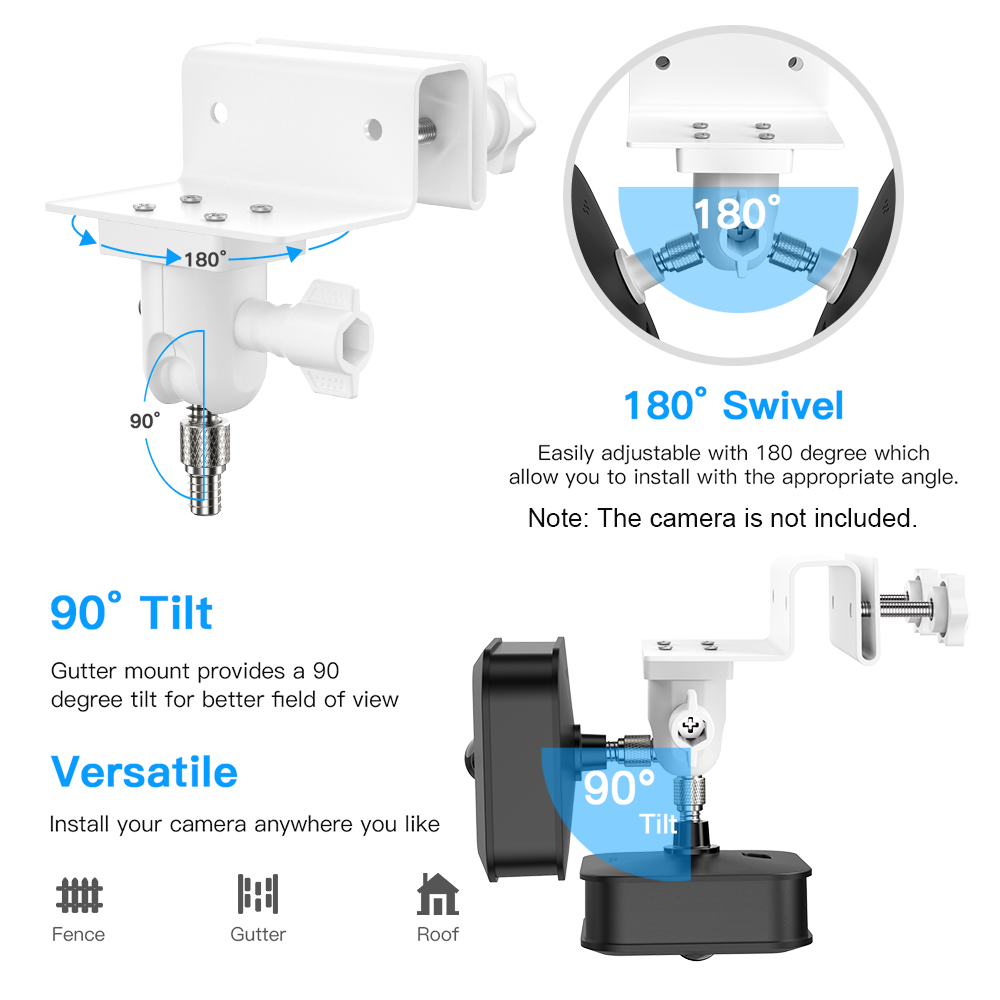 Gutter Mount Bracket Protective Adjustable Mount w... – Vicedeal
