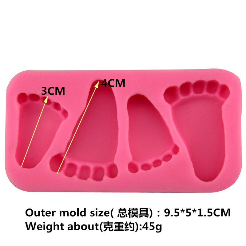 DIY Foot Silicone Fondant Cake Mold Chocolate Suga... – Grandado