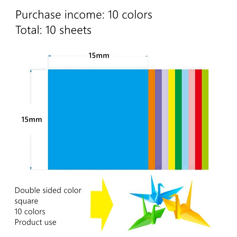 15x15cm Diy Handmade Origami Children Folding Thou... – Grandado