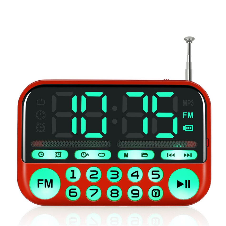 F-14 Portable Mini FM Radio Stereo Speakers Music ... – Grandado