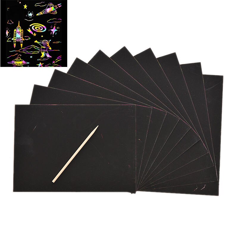 10 PCS Size 18x25cm Scraping Drawing Paper Paintin... – Grandado