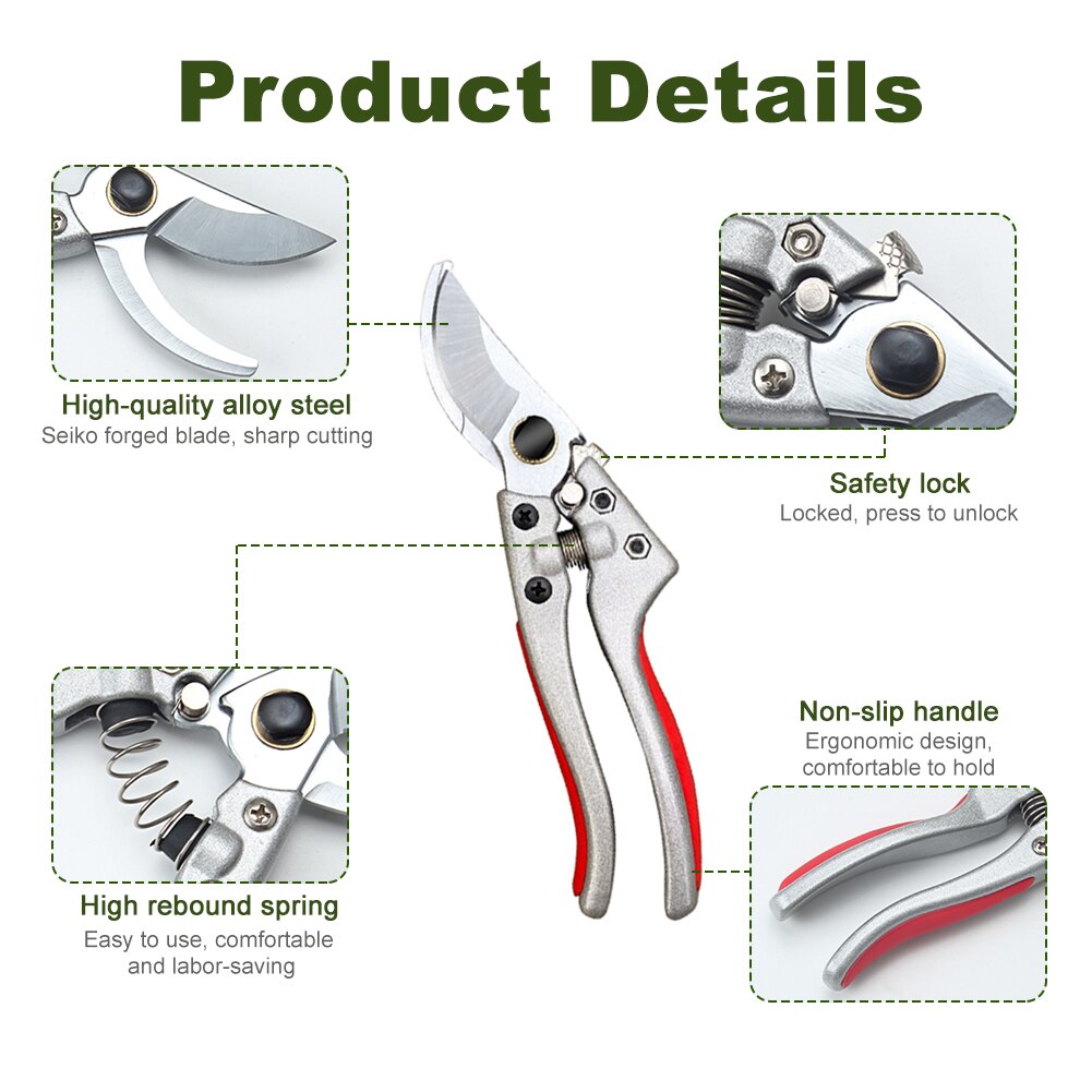 Durable Home Hand Tools High Carbon Steel Tree Tri... – Grandado