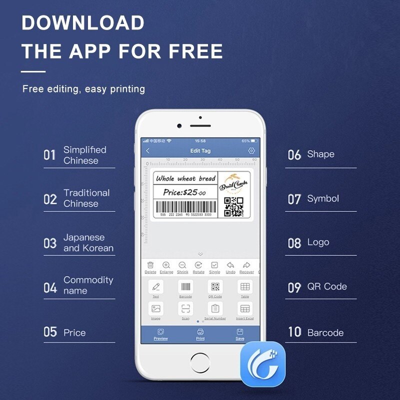 Niimbot B3S Label Printer receipt printer photo pr... – Grandado