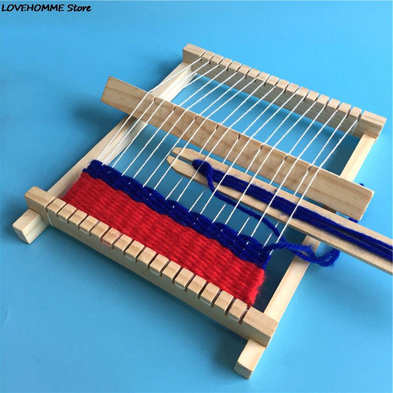 DIY Traditional Wooden Weaving Loom Craft Yarn Han... – Vicedeal