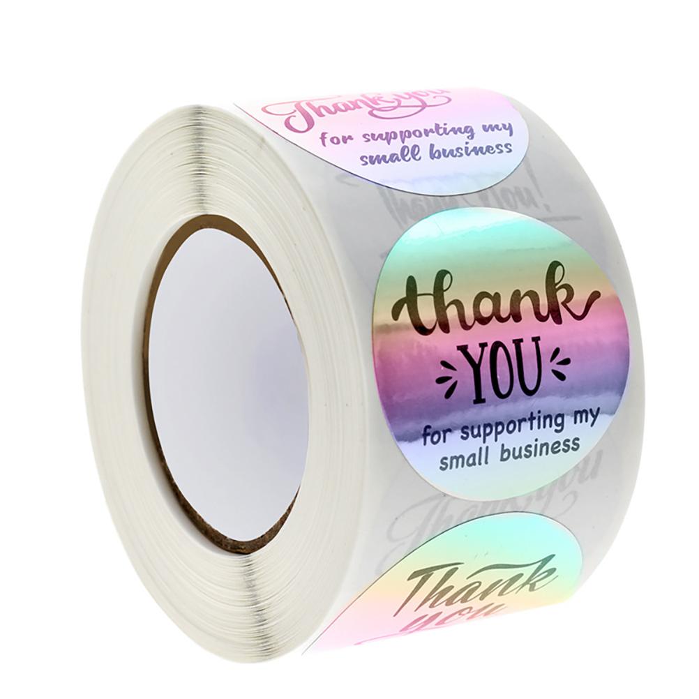 500Pcs/Roll Dank U Stickers Handgemaakte Sticker R... – Vicedeal