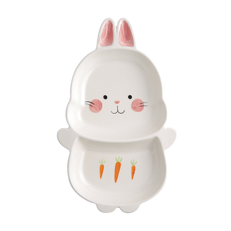 Ceramic Children Plate Tableware Household Cute Ca... – Grandado