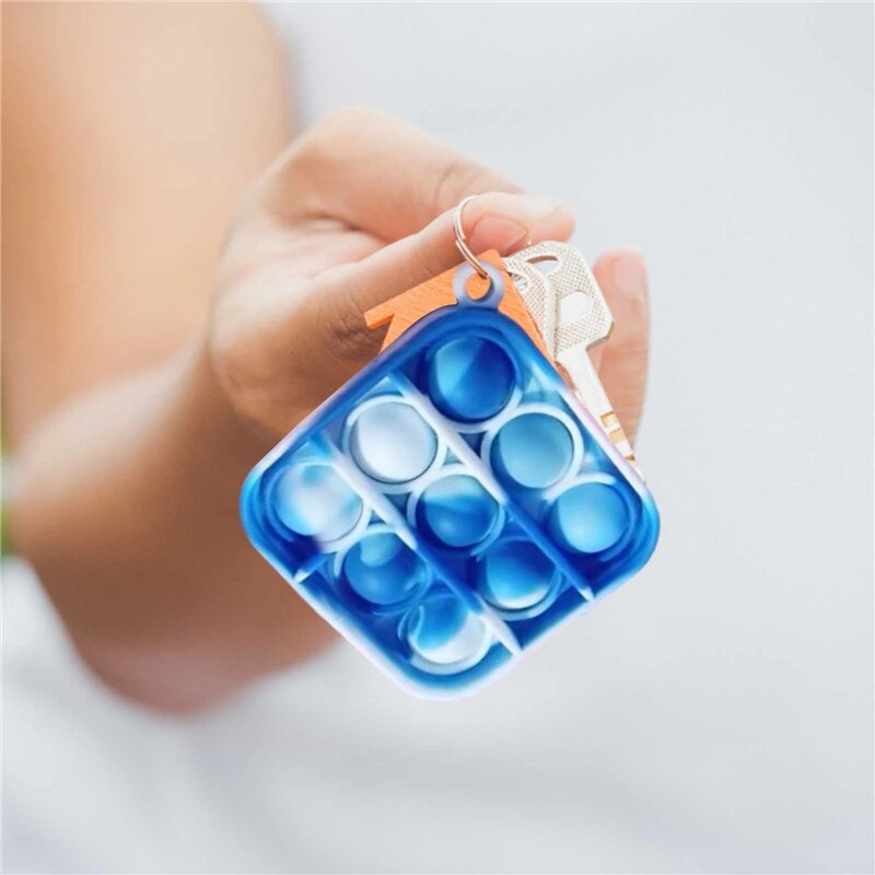 Tie-dye Keychain Fidget Simple Dimple Toy Sensory ... – Grandado