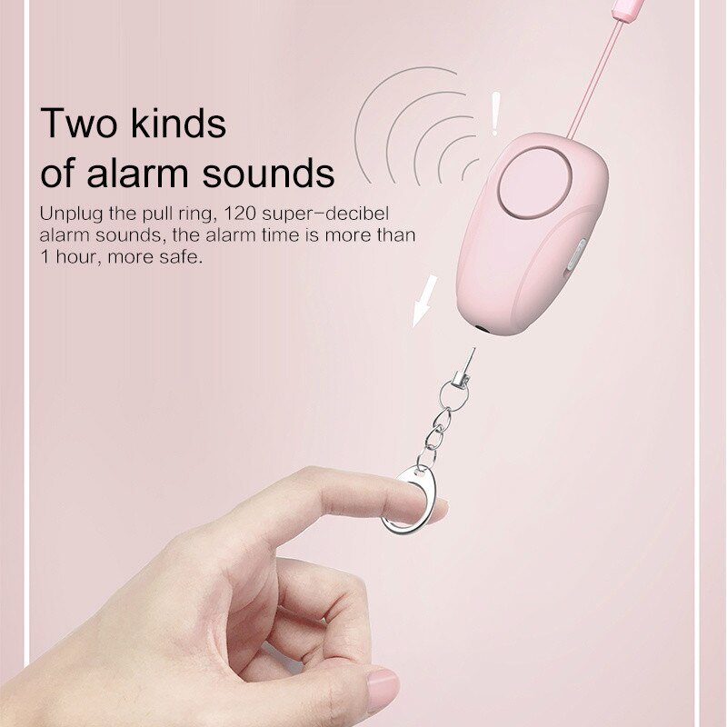 2 Colors 120dB Sound Loud Personal Safety Alarm Se... – Grandado